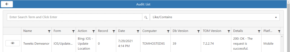 Aptora Mobile II - User Security - Aptora