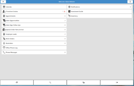 Aptora Mobile II - Dashboard - Aptora