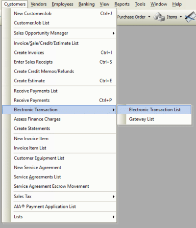 Electronic Transactions List - Aptora