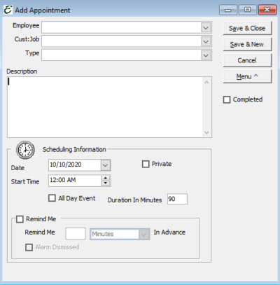 Appointment List - Total Office Manager - Aptora