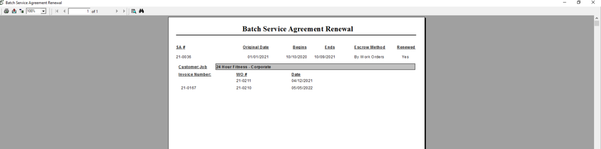 Batch Renewal of Service Agreements - Aptora