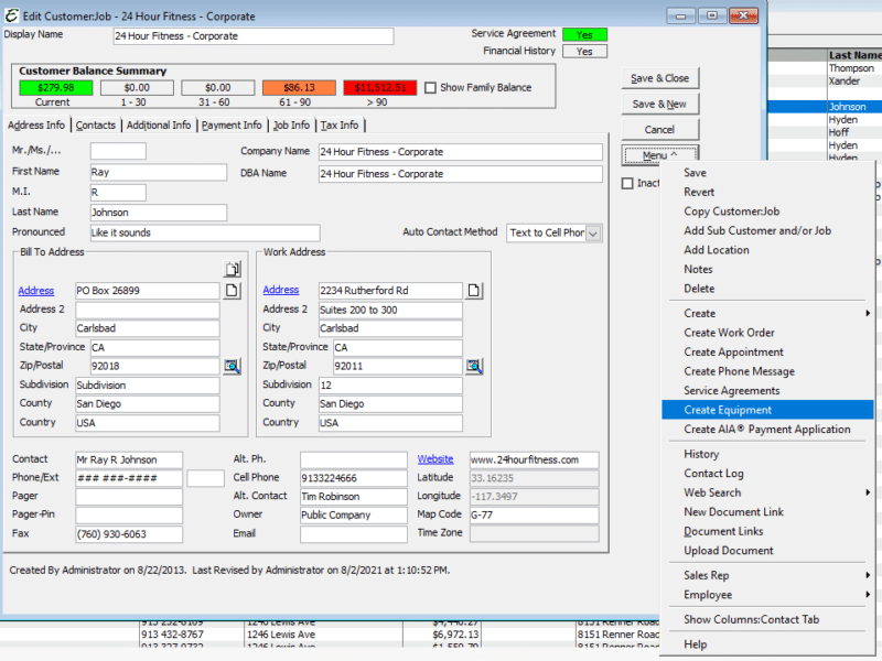 Customer Equipment | All-In-One Field Service Management