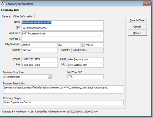 Company Information | All-In-One Field Service Management