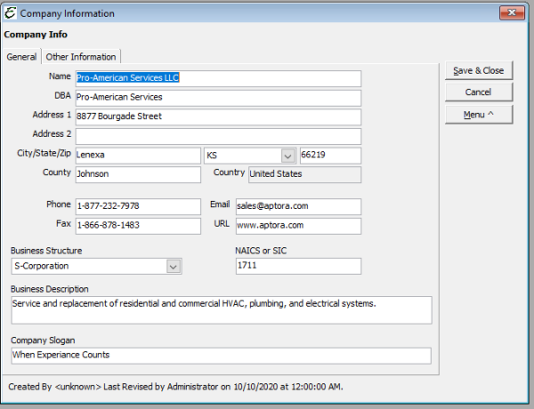 Company Information | All-In-One Field Service Management