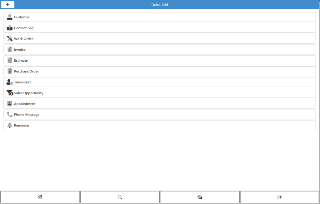 Aptora Mobile II - Quick Add - Aptora