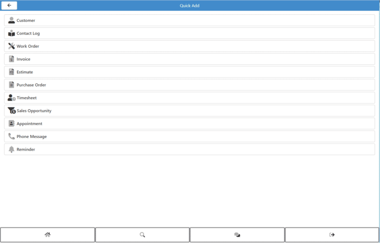 Aptora Mobile II - Quick Add - Aptora