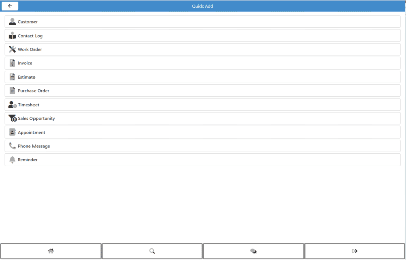 Aptora Mobile II - Quick Add - Aptora