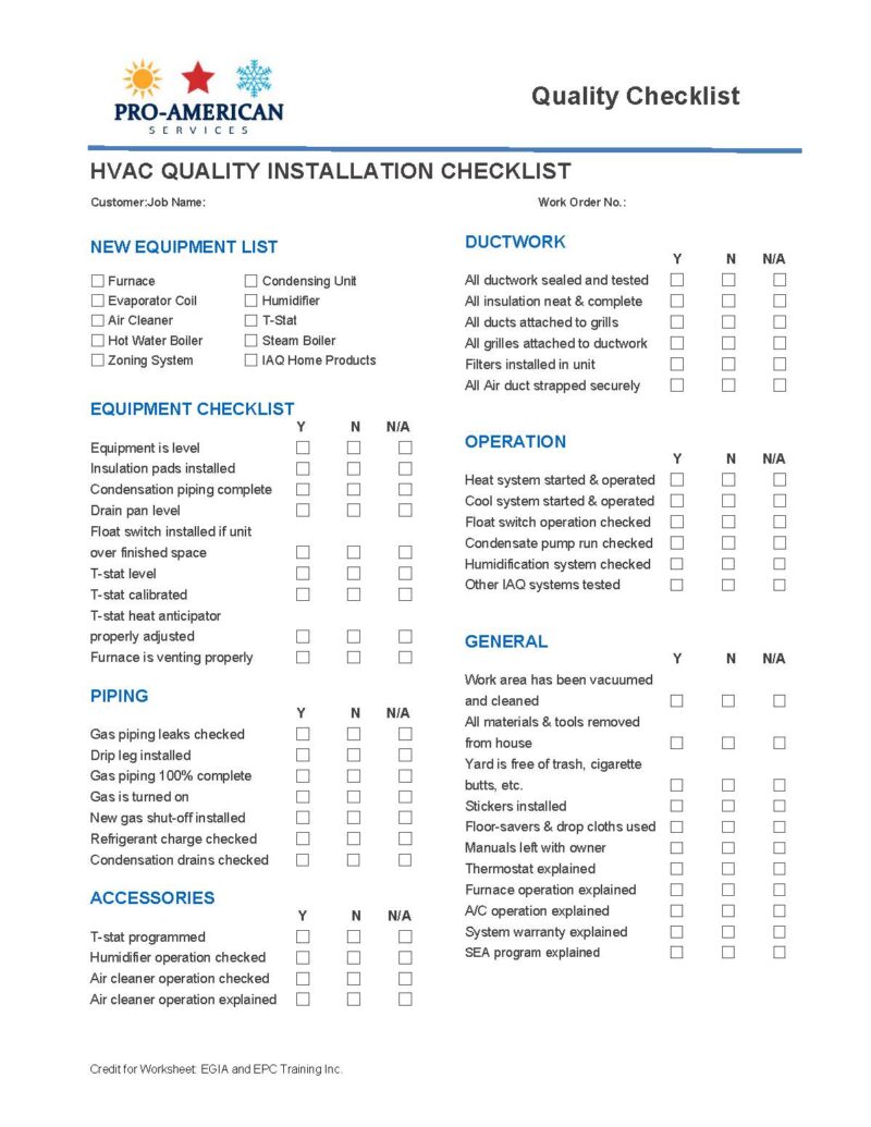 Installation Quality Checklist Mobile Form - Aptora