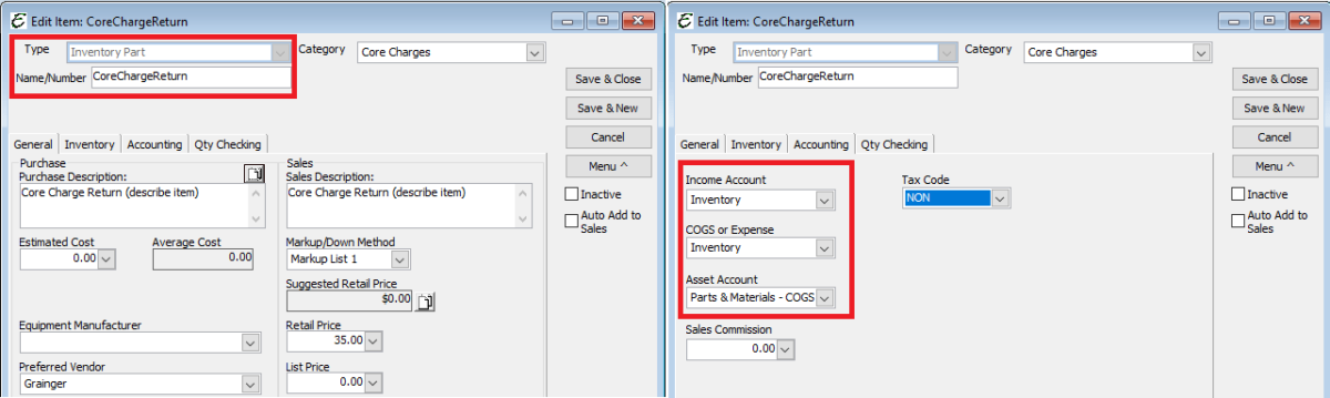 Handling Core Charges and Returns - Aptora