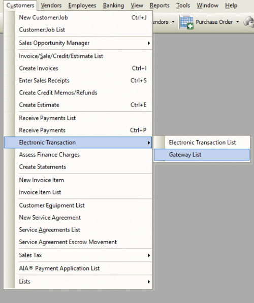 Electronic Transactions - Gateway Setup (for credit cards) - Aptora