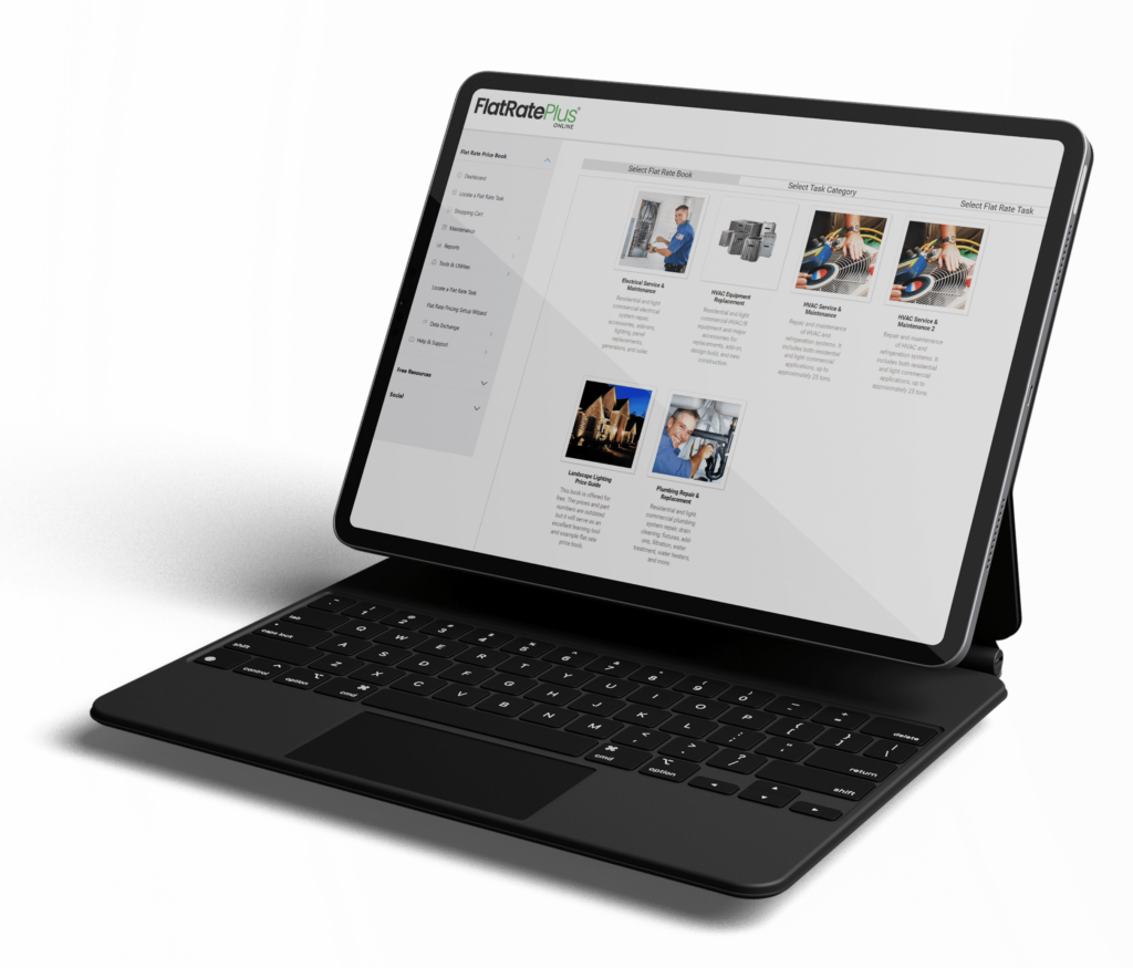 Flat Rate Pricing Software for HVAC, Plumbing, Electrical Businesses