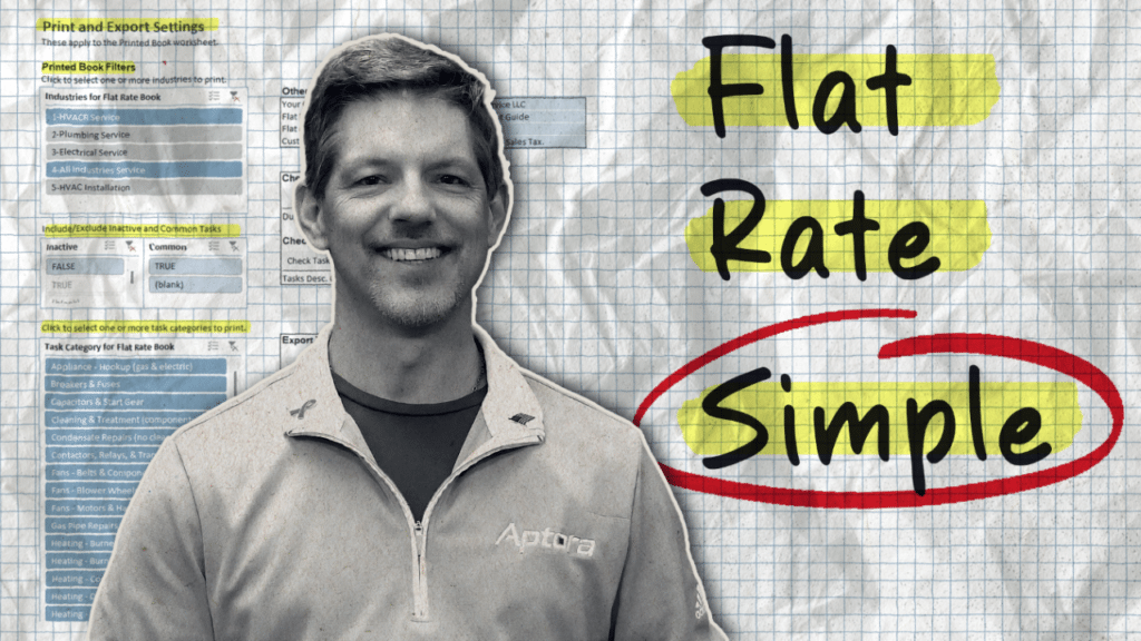 Flat Rate Pricing in Excel for HVAC, Plumbing, Electrical Businesses